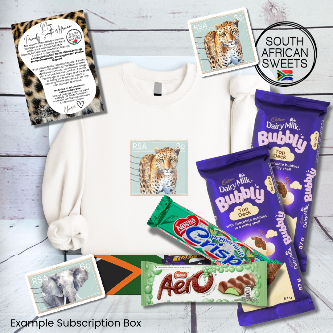 The Safari Sweets & Souvenirs Subscription Box – South African Sweets
